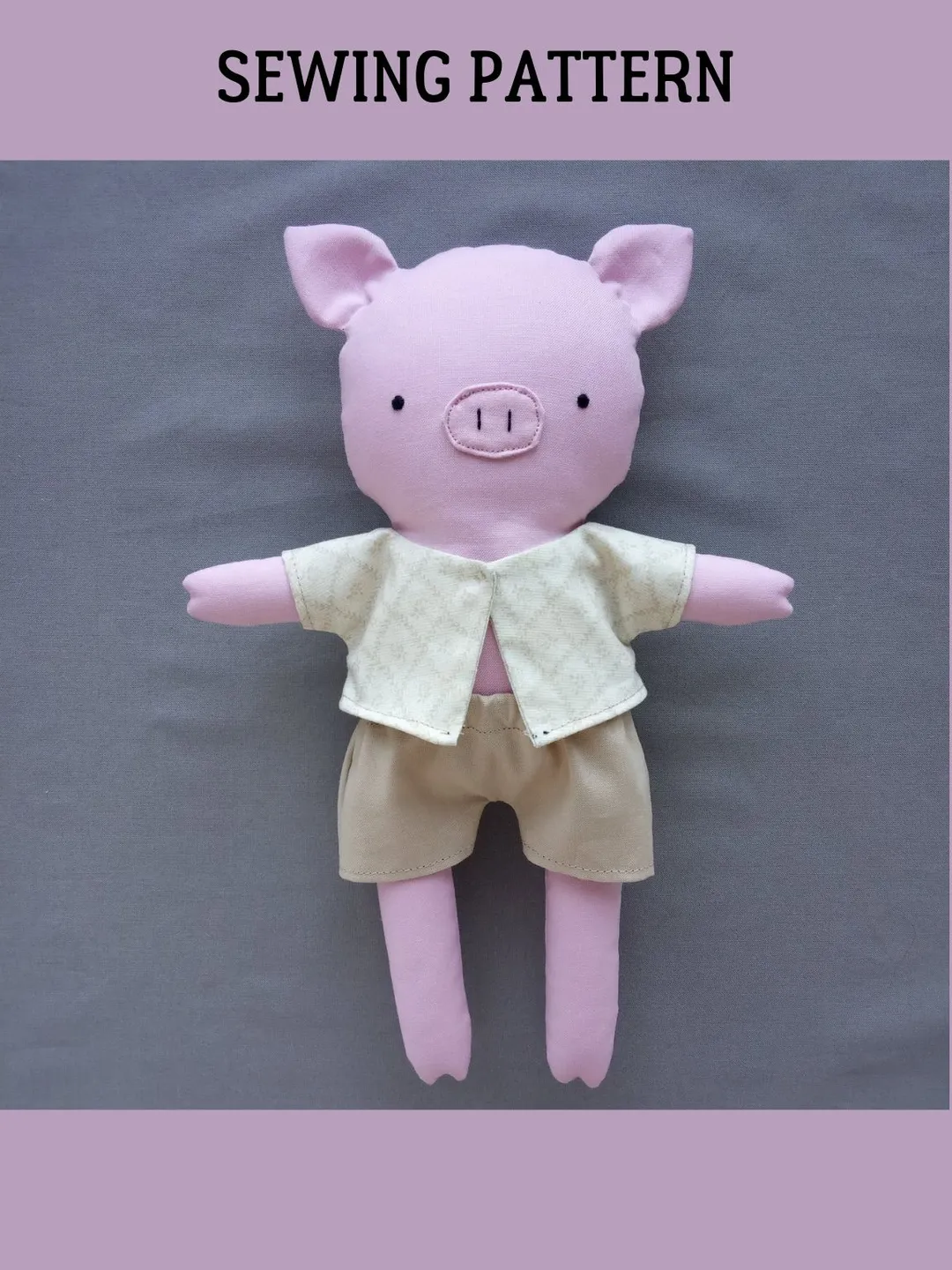 Pig Doll Easy Sewing Pattern PDF