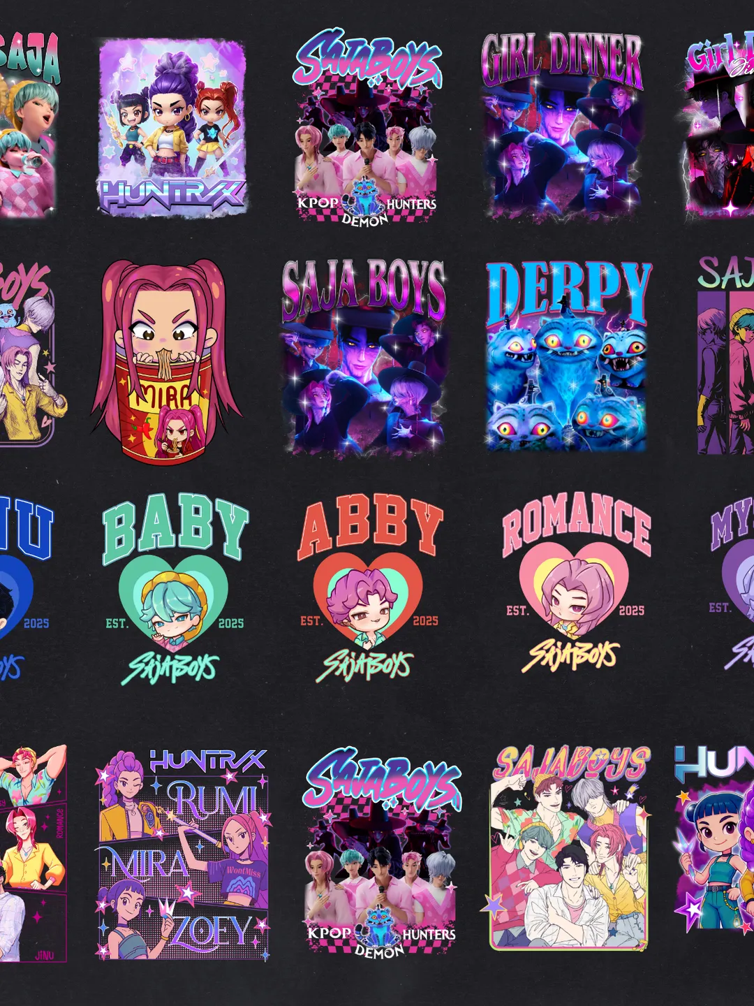 99+ Saja Boys Boy PNG Bundle, Girl Dinner Png, Kpop Demon Inspired ...