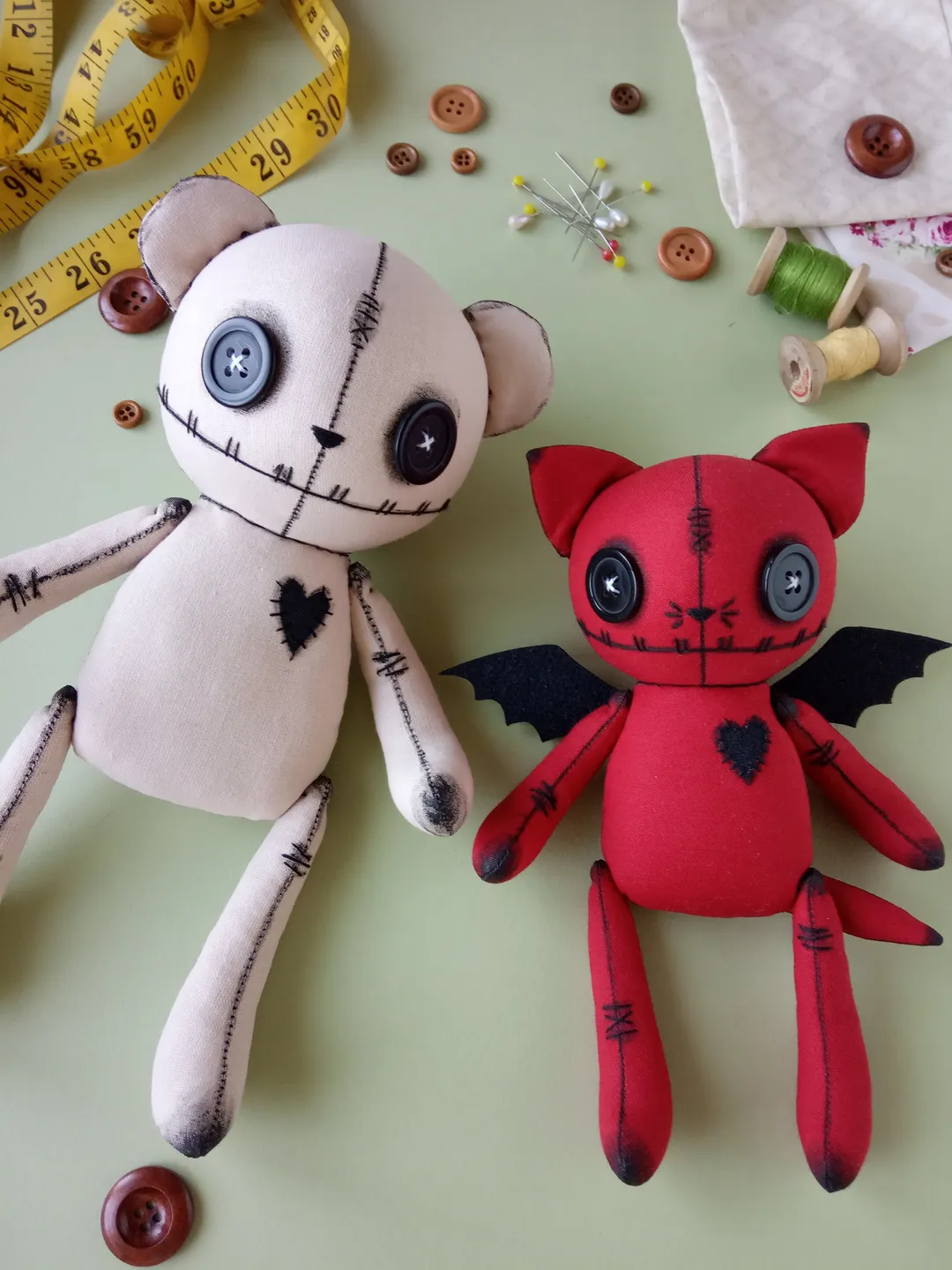 Voodoo Animals Sewing Pattern (2sizes)