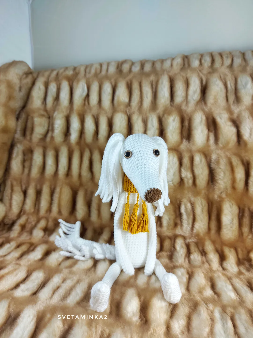 Saluki Crochet Dog Pattern Amigurumi Persian Greyhound Arabian Hound ...