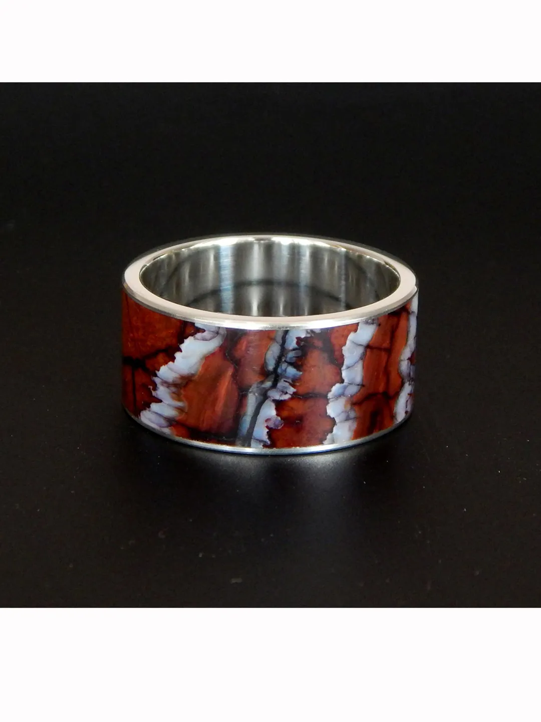 Ring stabilized mammoth molar. Exclusive gift for a man.