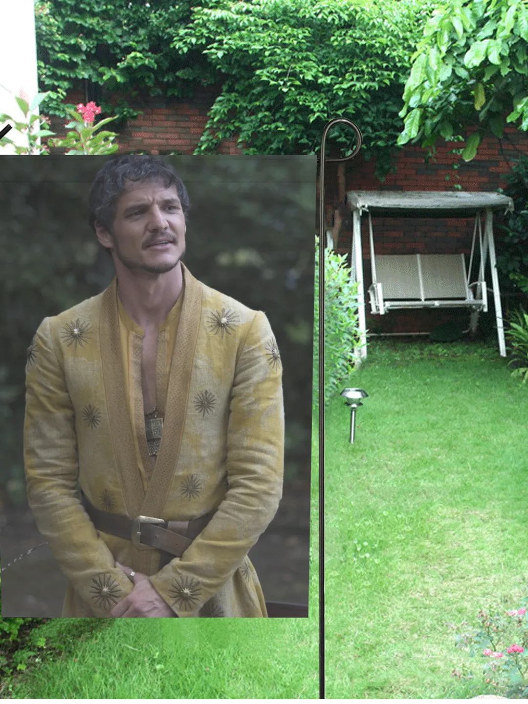 Pedro Pascal Garden Flag (Two Sides Printing, without Flagpole)