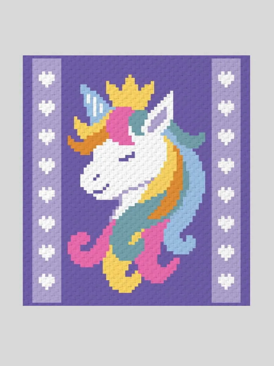 Crochet C2C Sleeping Elephant graphgan blanket pattern PDF