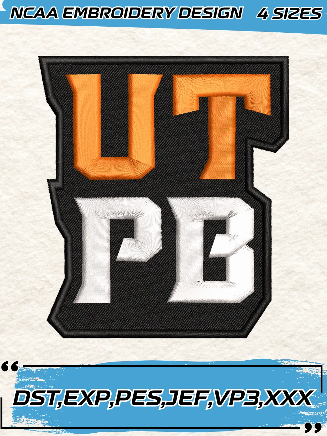 UTPB Falcons Logo Embroidery Design File,NCAA Logo Embroidery Design ...