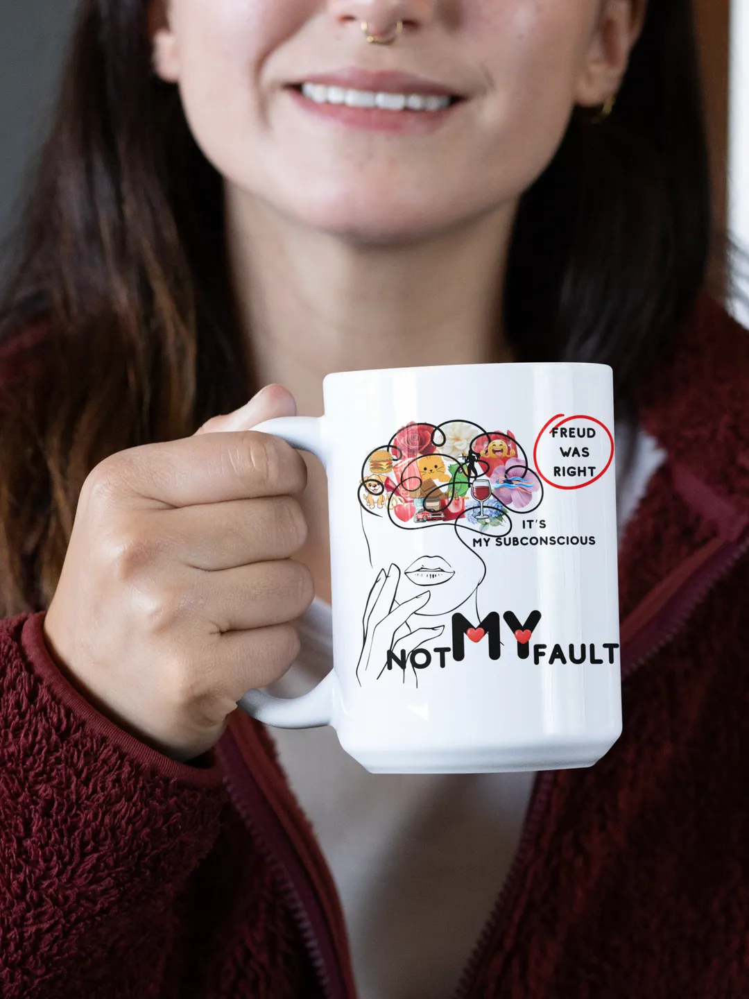 Funny Psychology Mug – Not My Fault It’s My Subconscious