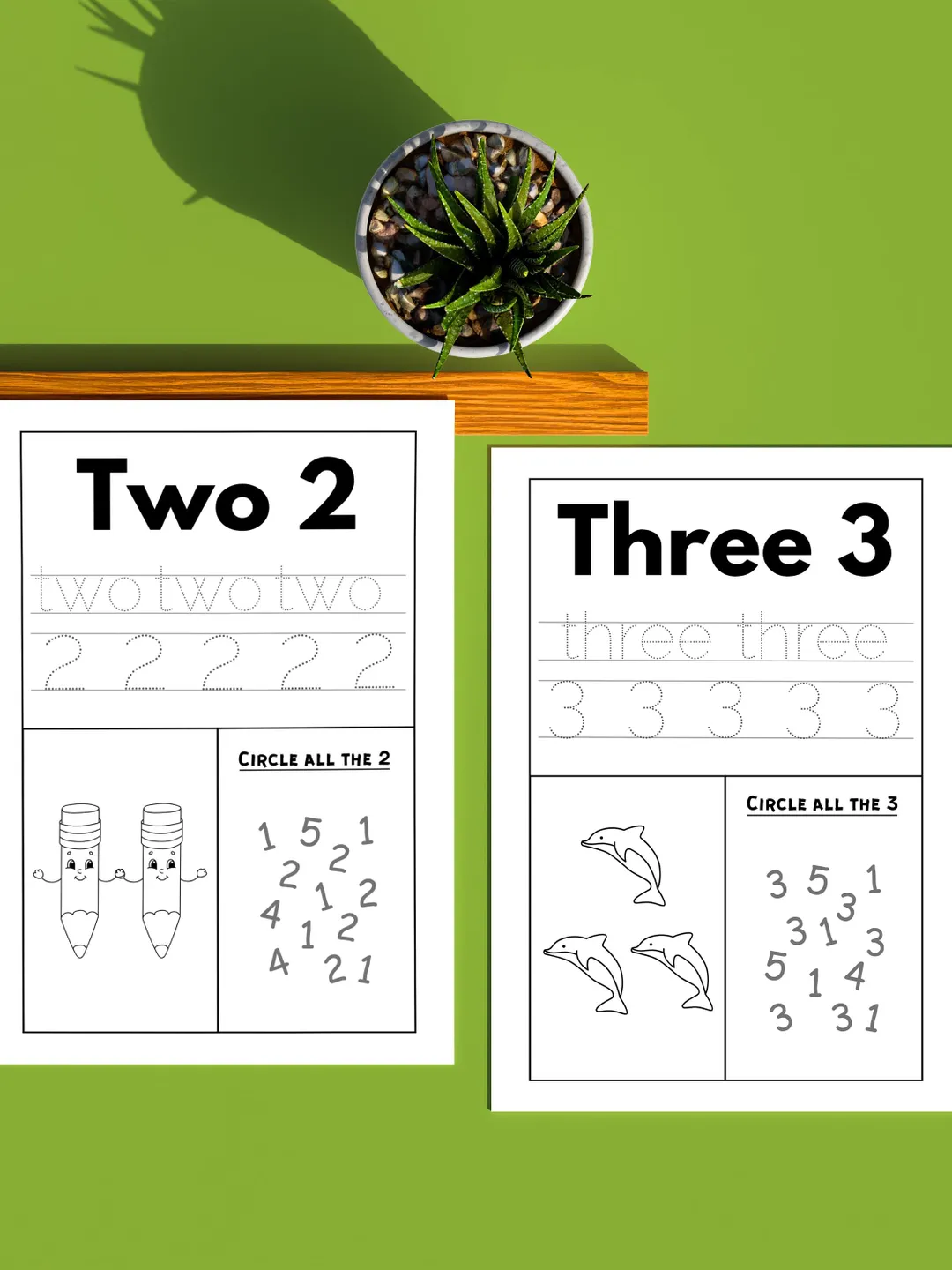 Number Tracing 1-10 Preschool Worksheet | Counting Worksheets for Early ...