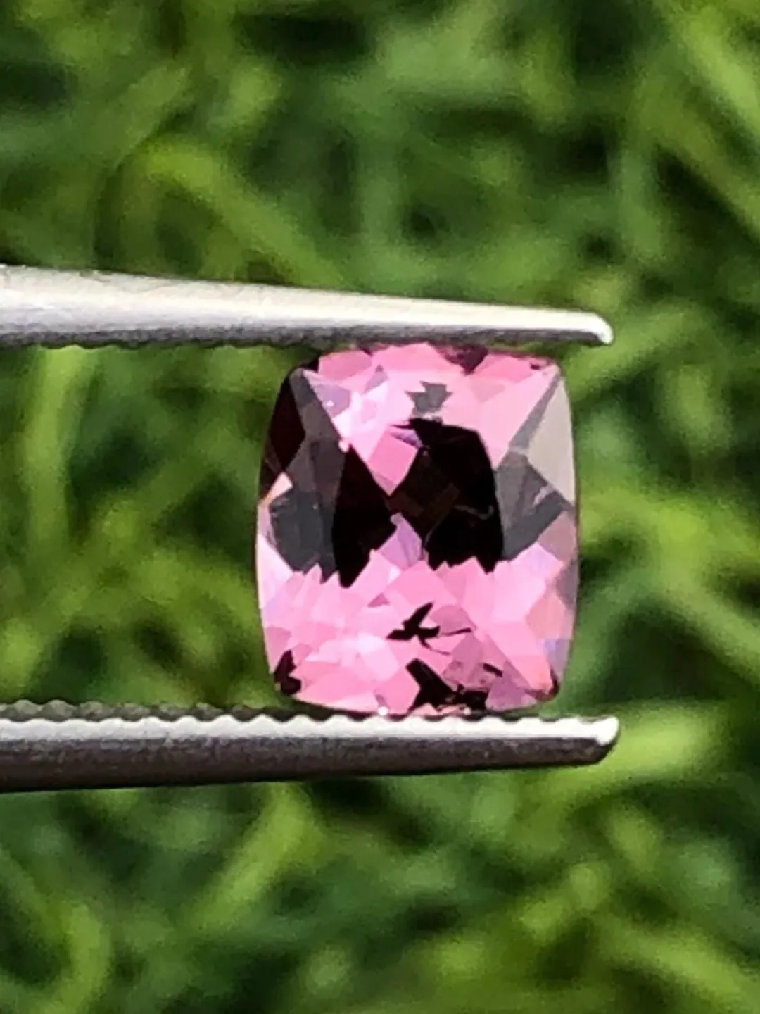 Purple Pink burma Spinel Gemstone: Cushion Cut, 0.70 Carat
