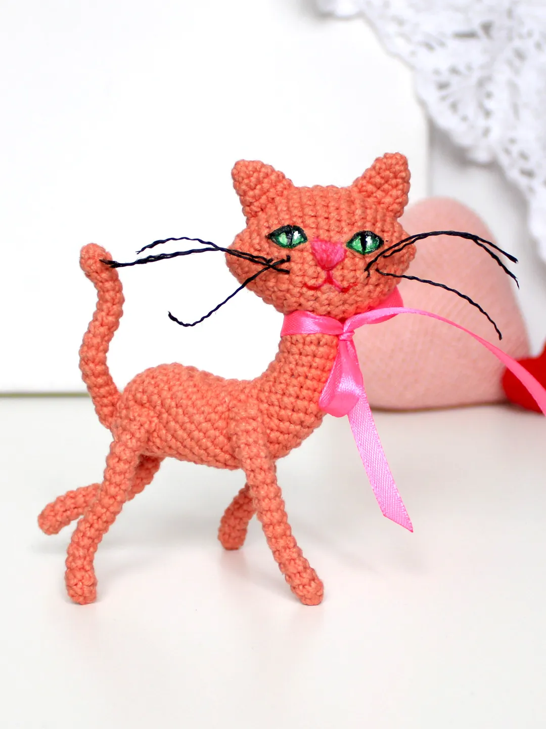 Crochet pattern cat, digital file PDF, amigurumi animals