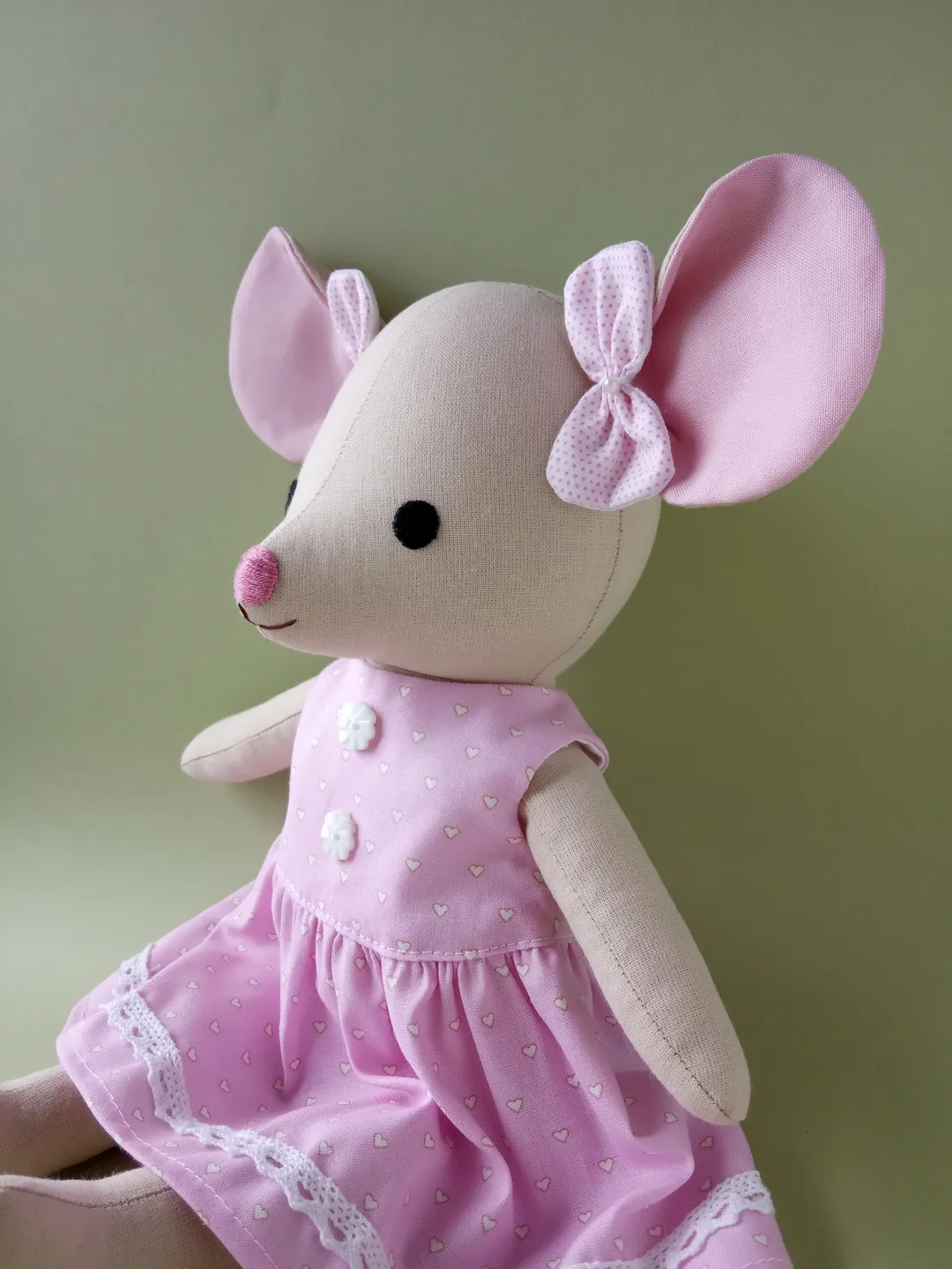 Mouse Doll Sewing Pattern (With Clothes) Instant Digital Download