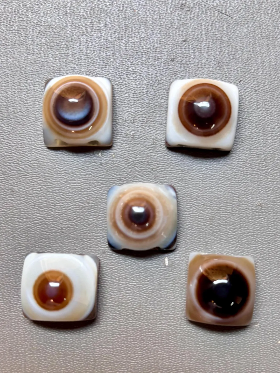 Natural Black Banded Agate Eyes Semi Precious Gemstone Handmade Eyes ...