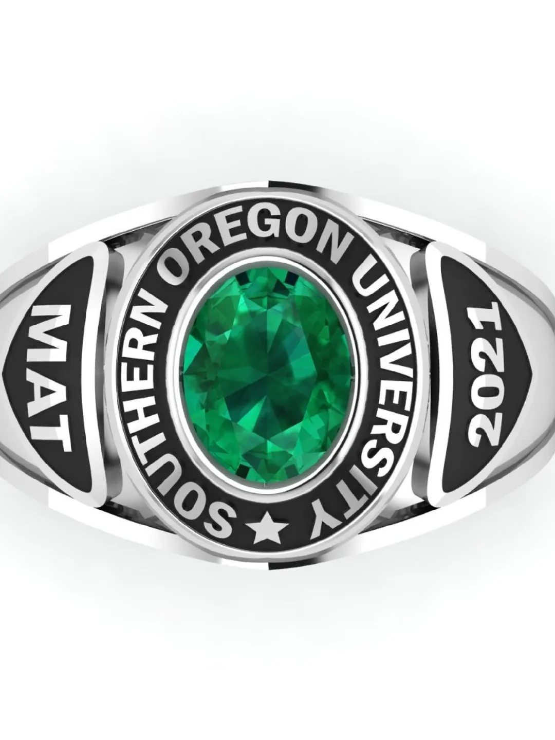 University High School Class Ring – 925 Sterling Silver CZ Birthstone ...