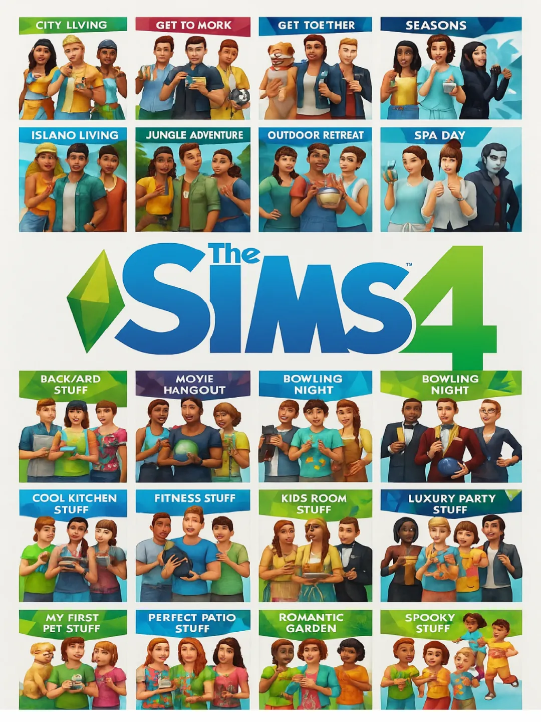 The Sims 4: Complete DLC Bundle – All Expansion Packs & Game Packs ...