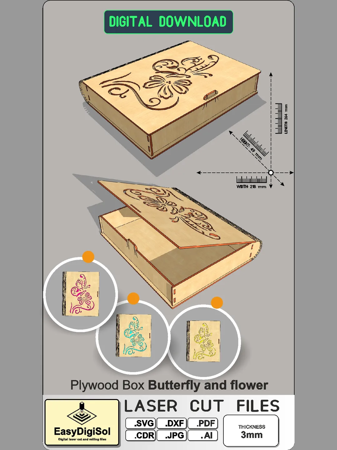 DIY Wooden Rocket Kit for Laser Cutting Laser Cut Files Glowforge SVG DXF