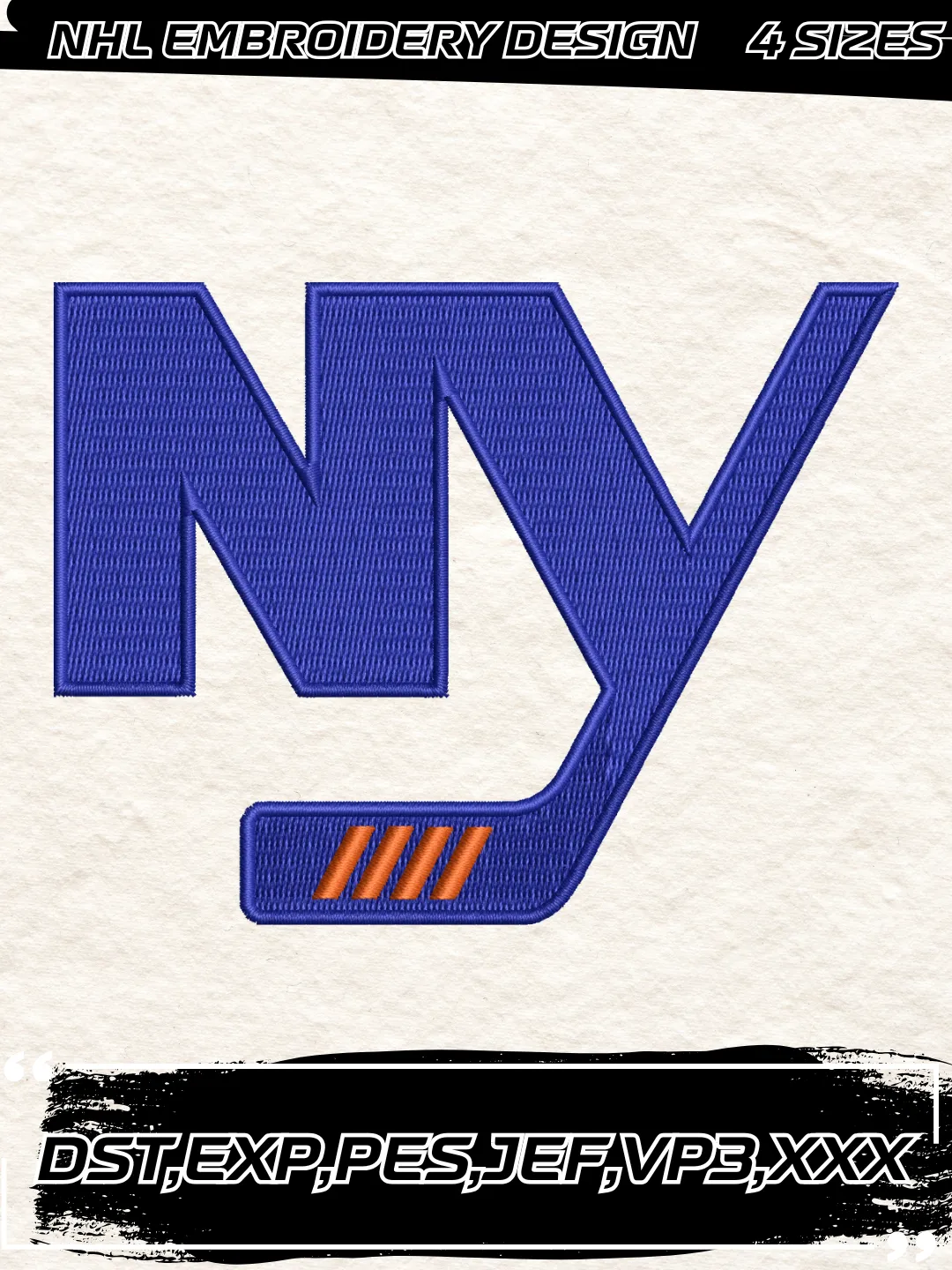 New York Islanders Alternate Logo Embroidery Designs,NHL Logo ...