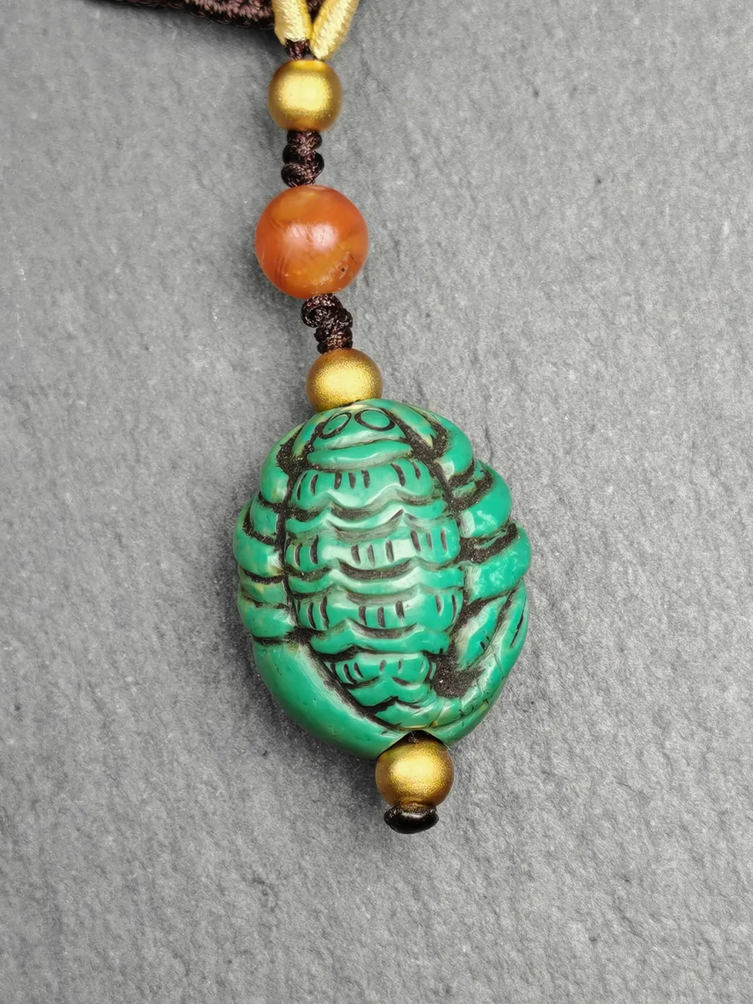 Scorpion Dharma Protector - Authentic Tibetan Turquoise Amulet ...