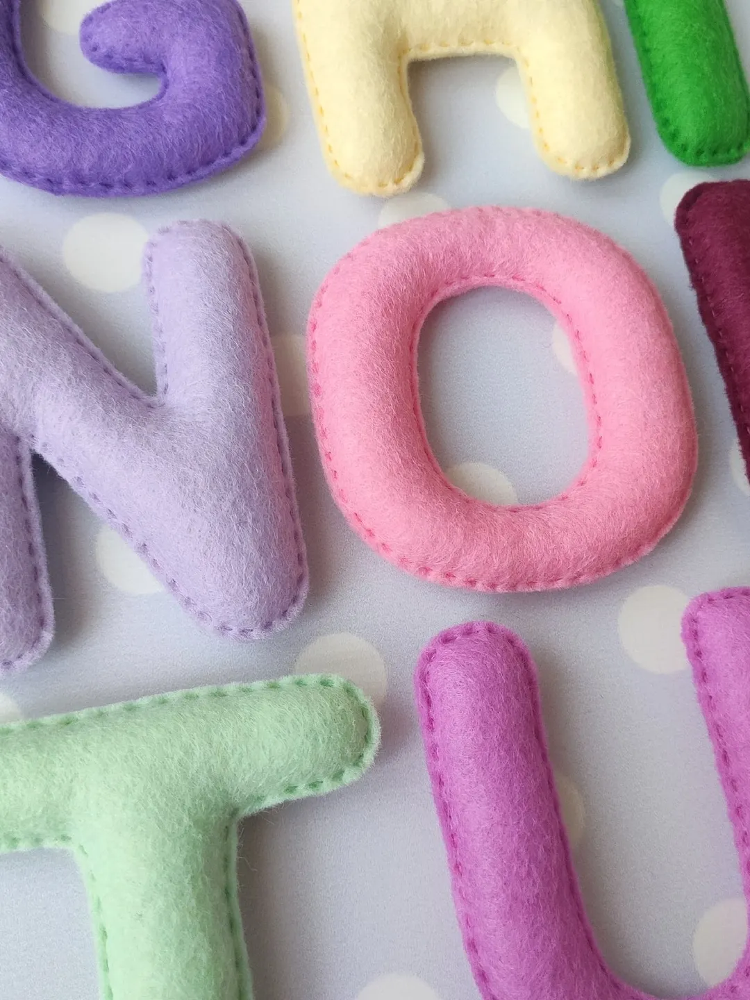 Felt Alphabet Letters with magnets inside, Soft English Alphabet for ...