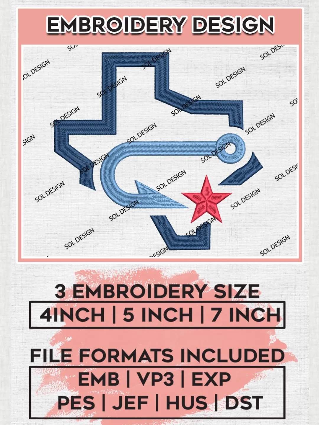 MiLB Corpus Christi Hooks Embroidery Design Files, MiLB Corpus Christi ...
