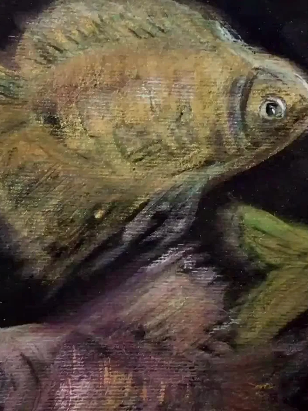 Fish aquarium painting, golden fish ,original watercolour and soft ...