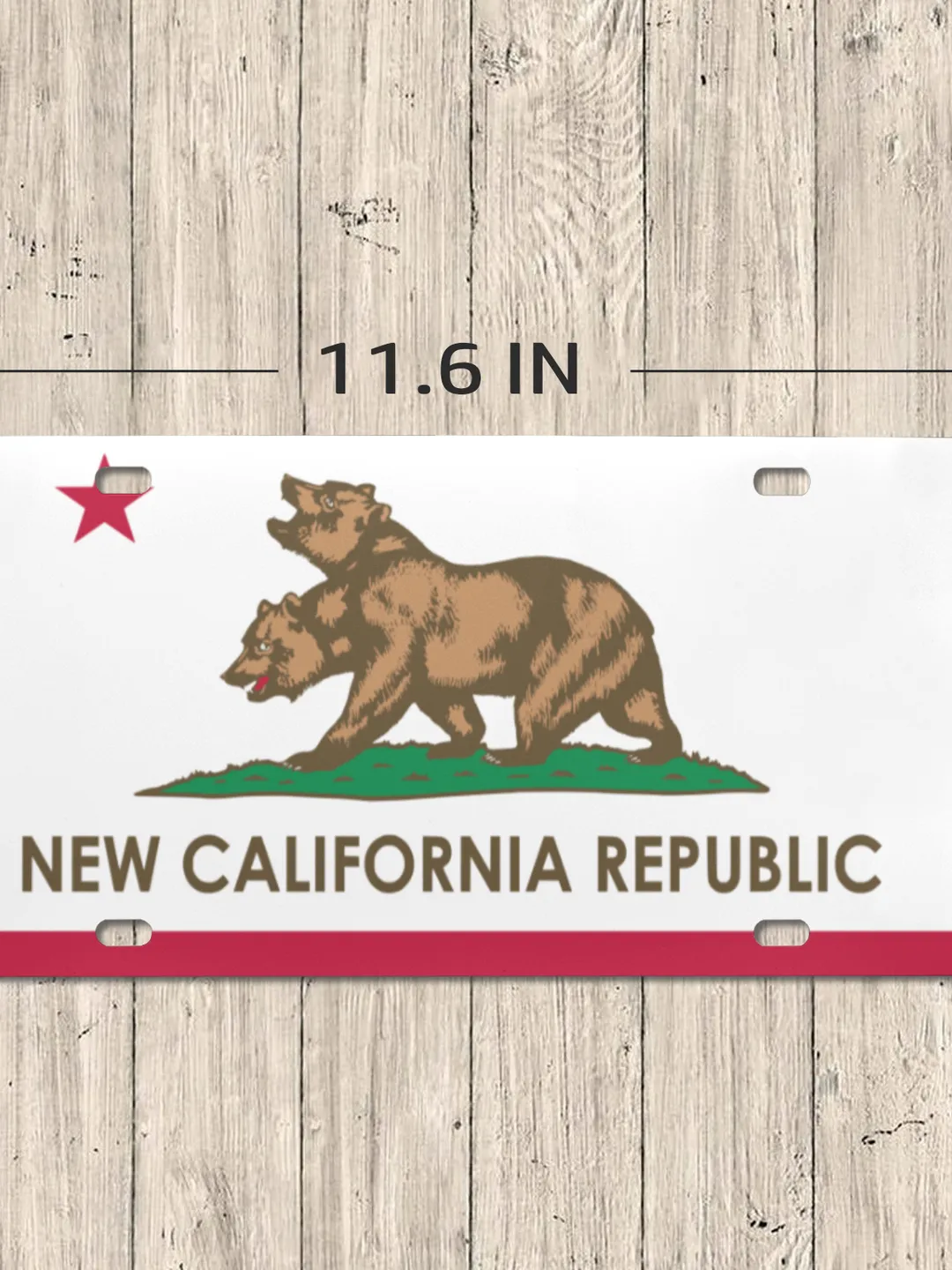 New California Republic Fallout License Plate