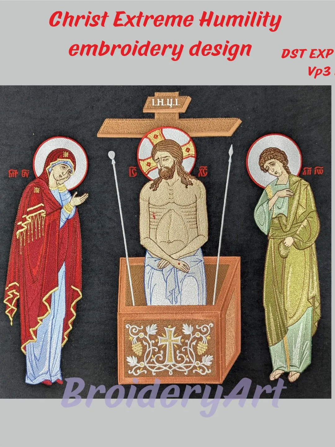 Christ, Extreme Humility embroidery design