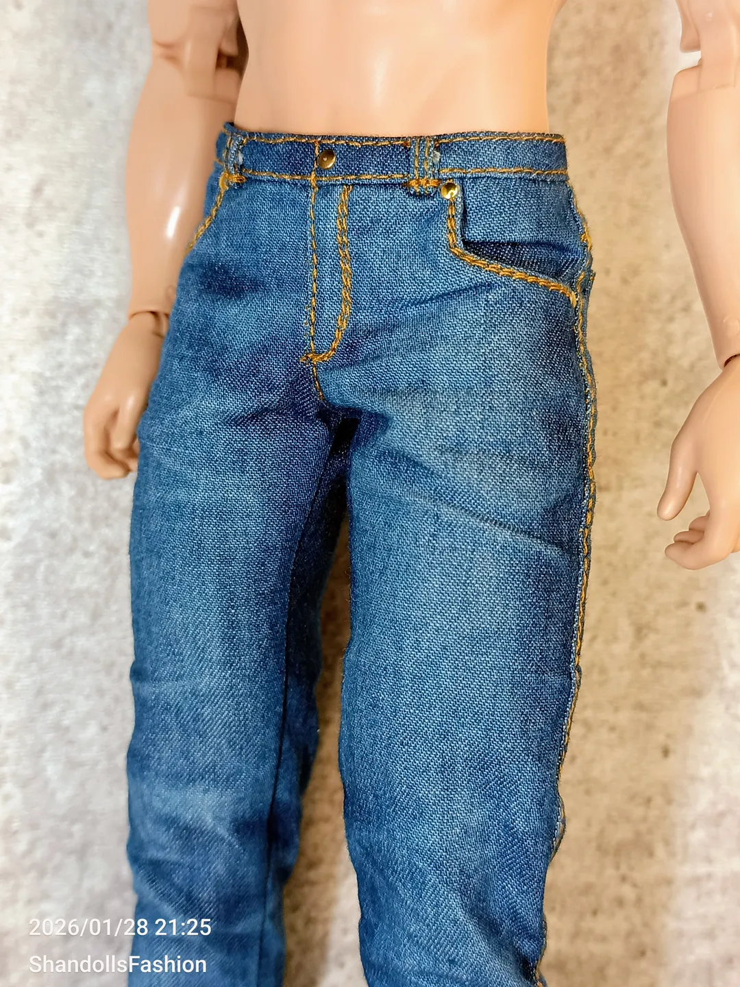 Midnight Denim Casual Set for Athletic Ken Doll