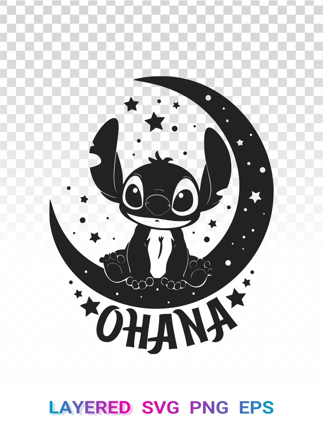 Stitch SVG PNG, Disney Lilo Stitch Clipart, Cricut Cut File