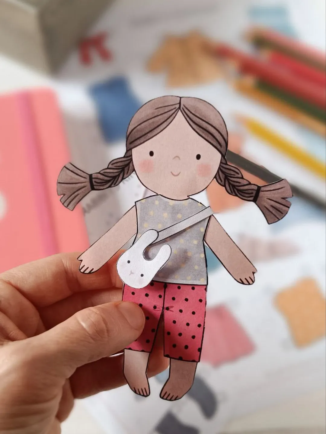 Printable Paper Doll Template, Dress Up Cut Out Doll, Busy Book ...