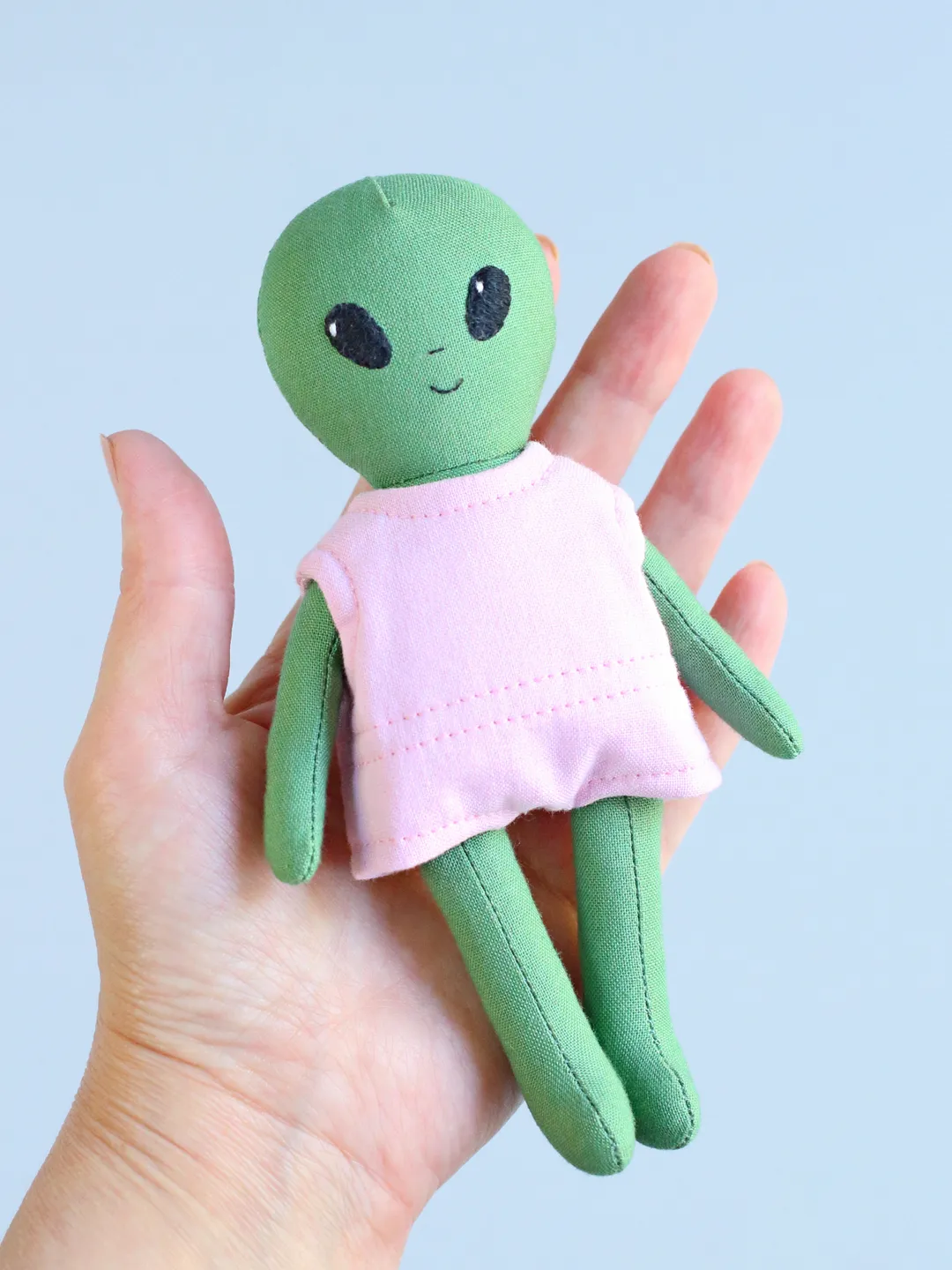 2 PDF Mini Alien Doll and Flying Saucer (UFO) Sewing Patterns Bundle