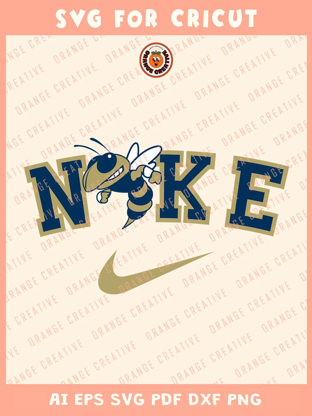 Ni.kee Georgia Tech Yellow Jackets Svg, NCAA College Football Team Svg ...