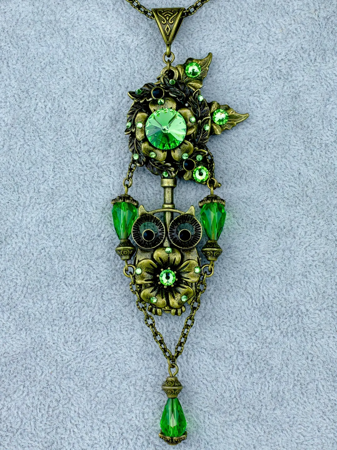Handmade Unique Vintage Key Necklace "Dragon"