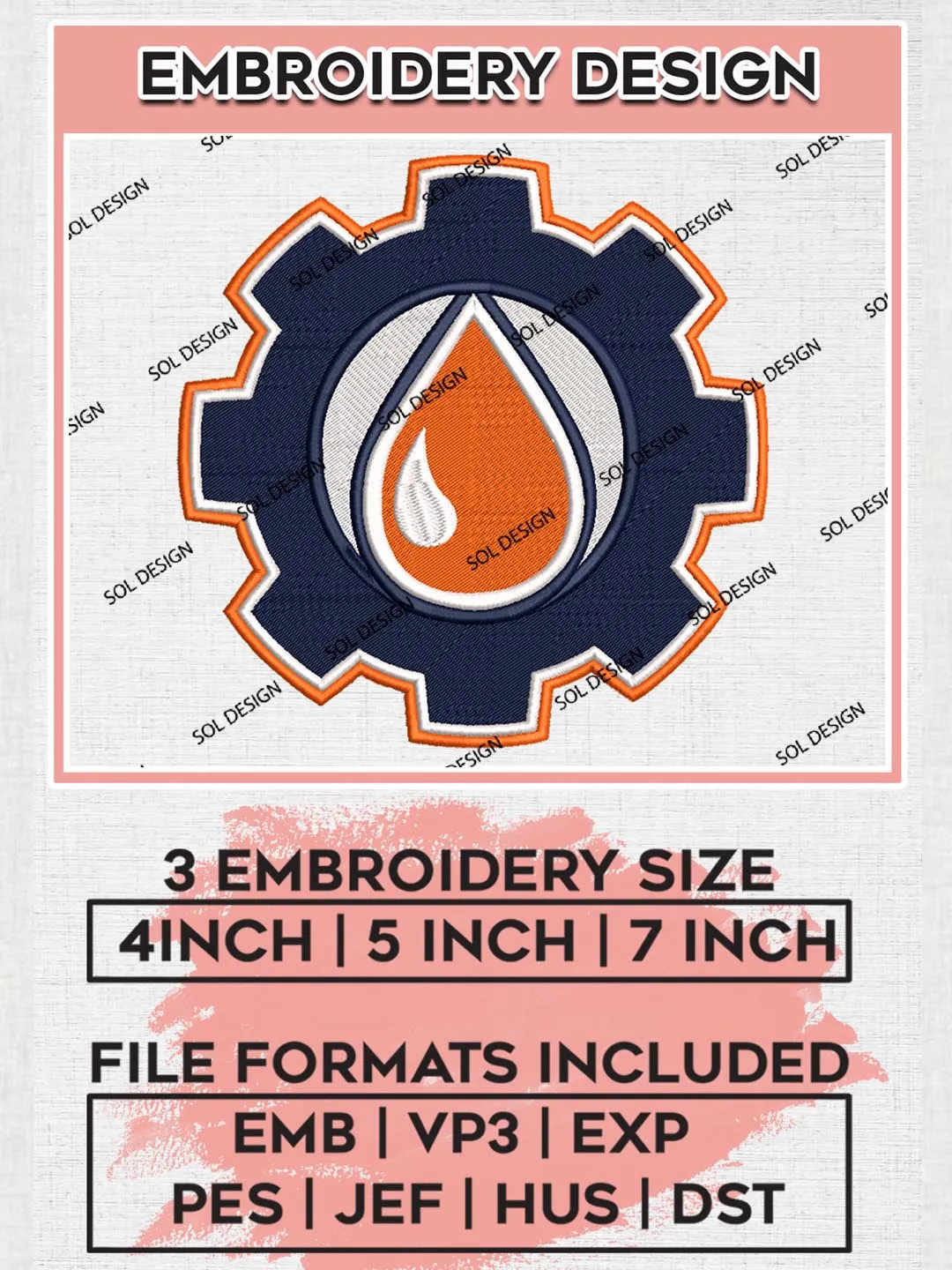 NHL Edmonton Oilers Team Round Logo Embroidery Designs, NHL Edmonton ...
