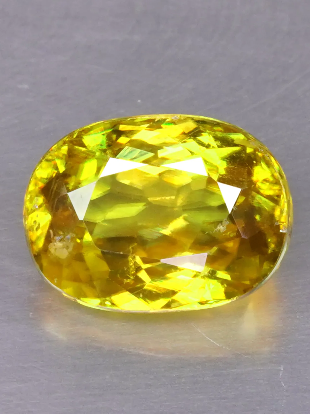 Sphene 2.19 CT Simmering Ultra Greenish Yellow 100% Natural Sphene ...