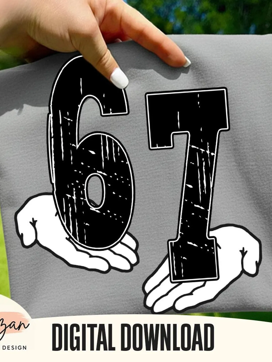 Grinch Hand 67 SVG, Christmas Meme PNG, Funny Holiday Clipart