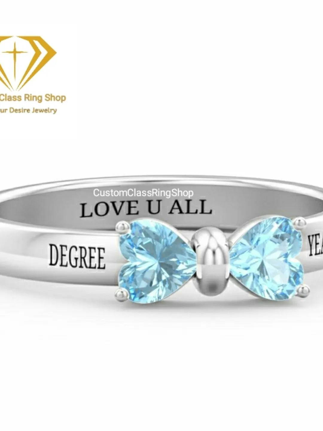 One Diamond Graduation Ring,Graduation Gift,semi-fine jewelry