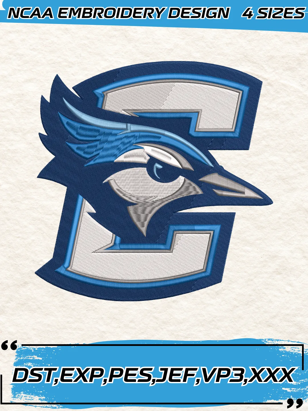 Creighton Bluejays Logos Embroidery Designs,NCAA Logo Embroidery Design ...