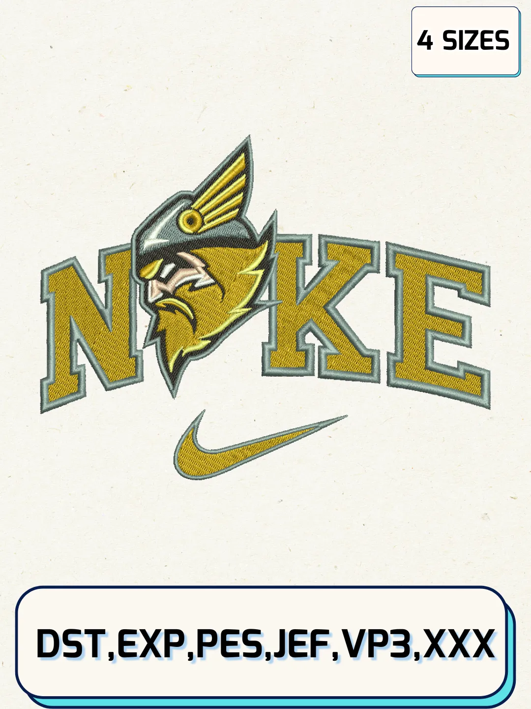 Nike Idaho Vandals Logos Embroidery Design Files, NCAA Logos Embroidery ...