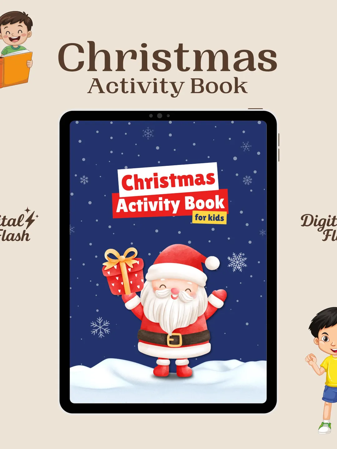 Christmas Activity Coloring Book for Kids: 17 Printable Holiday ...