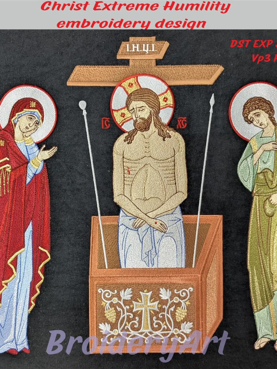 Christ, Extreme Humility embroidery design