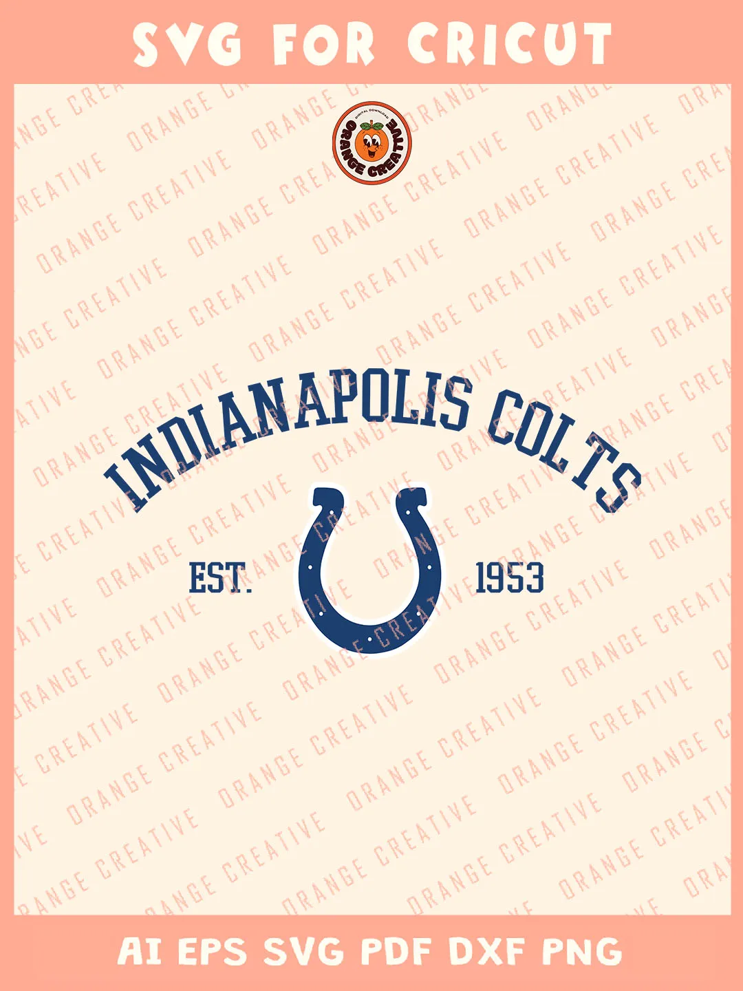 Indianapolis Colts Team Est 1953 Logo Svg, NFL Football Team Svg, NFL ...