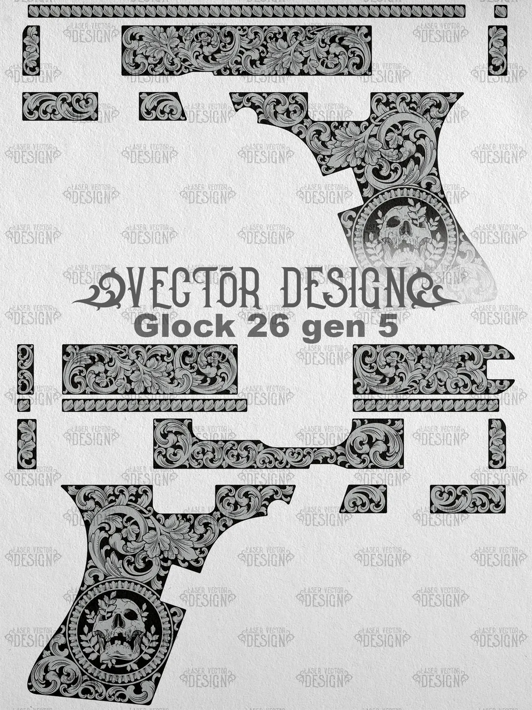 VECTOR DESIGN Glock 26 gen 5 Scrolls