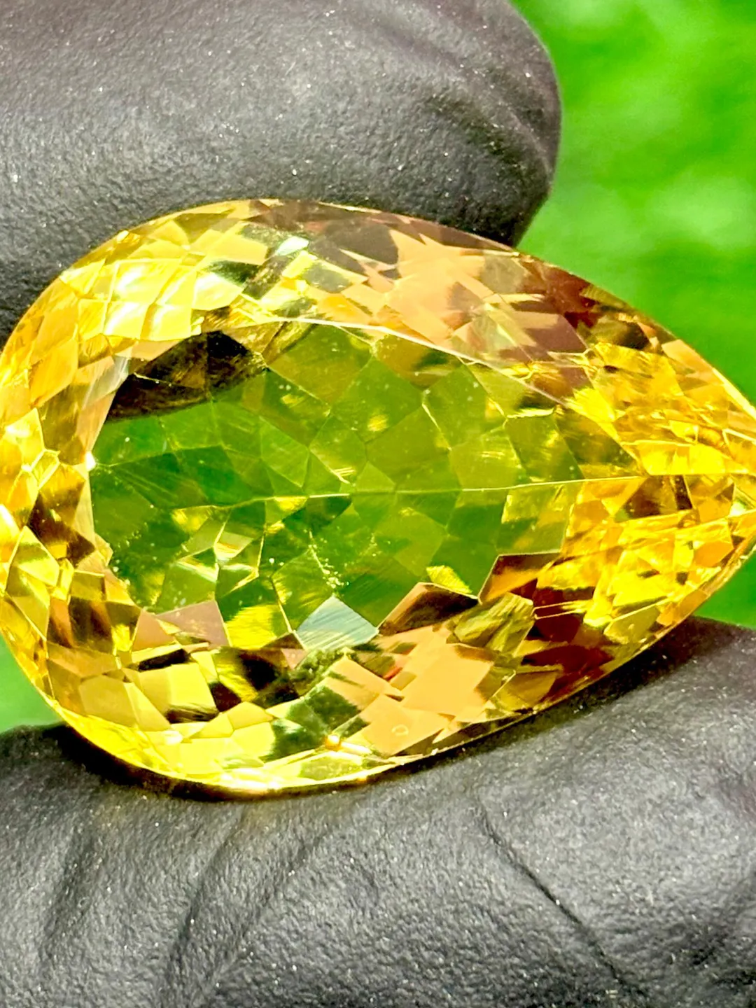 Pear Cut Citrine Gemstone - AAA Golden Yellow, November Birthstone