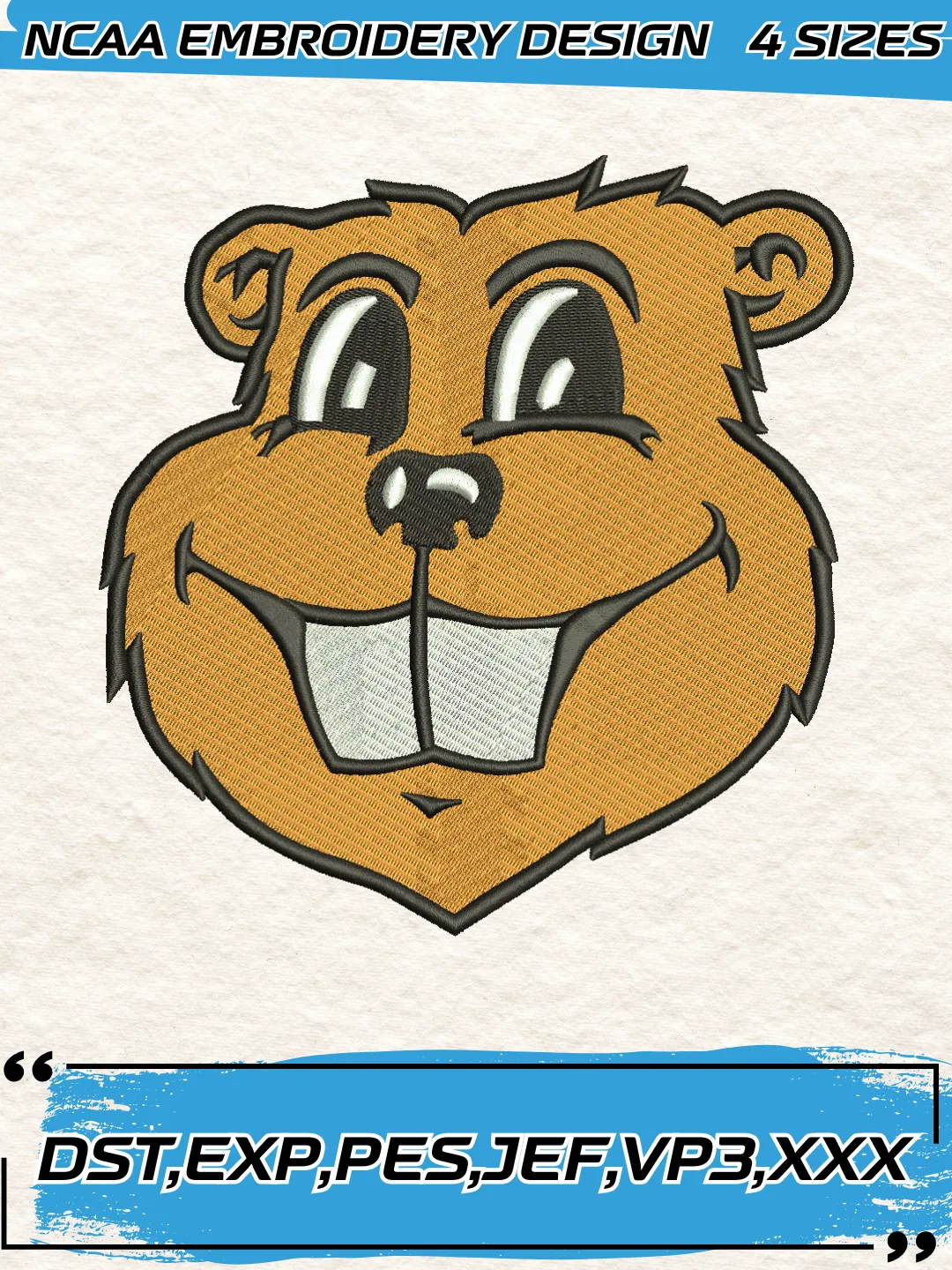 Minnesota Golden Gophers Mascot Embroidery Design Files, NCAA Logos ...