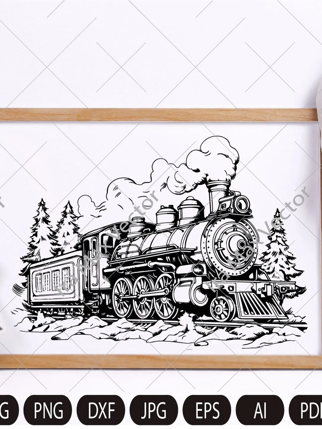 Steam locomotive retro vector,Old train svg,Locomotive svg,Locomotive ...