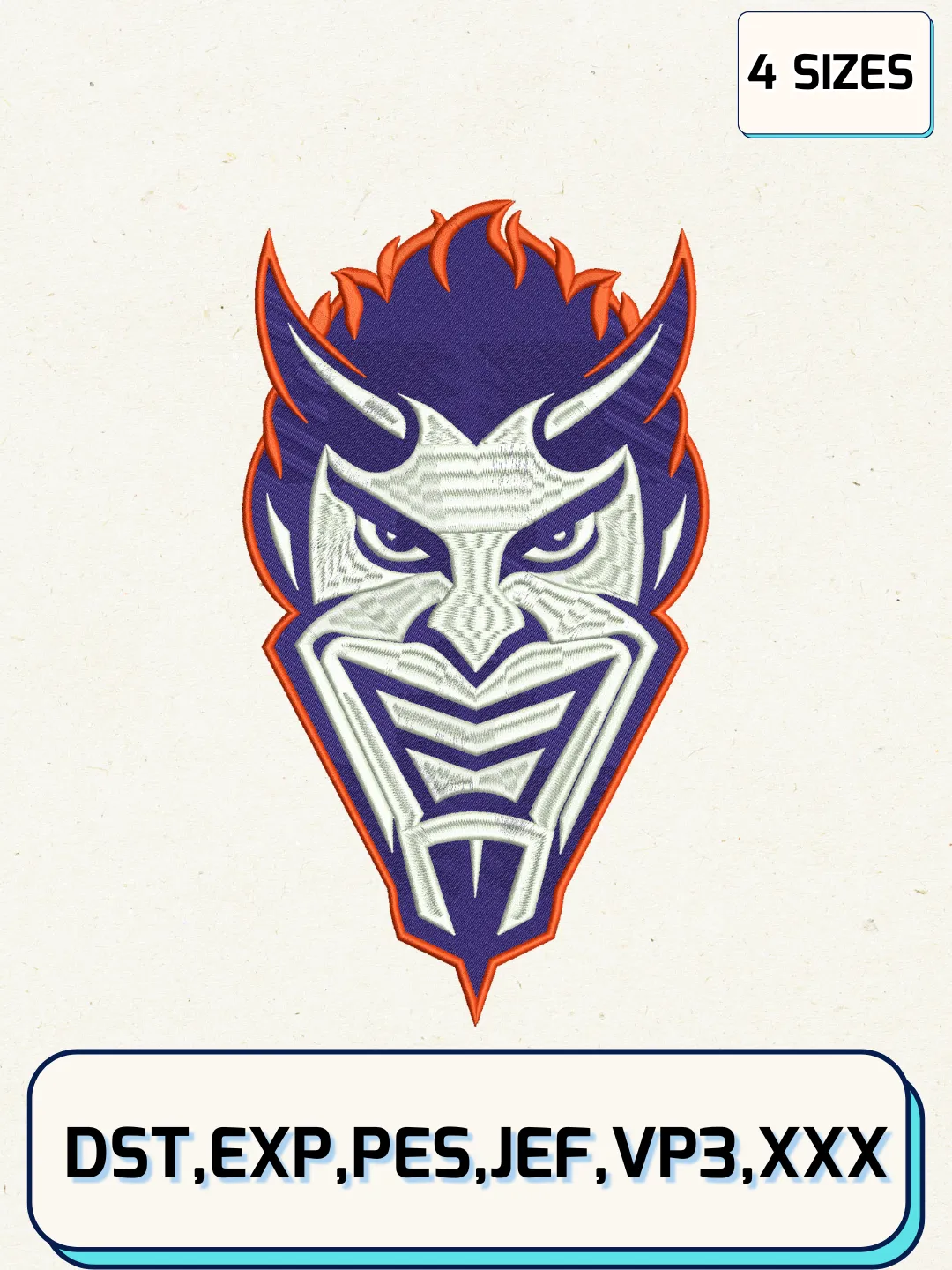 Northwestern State Demons Logos Embroidery Design Files, NCAA Logos ...
