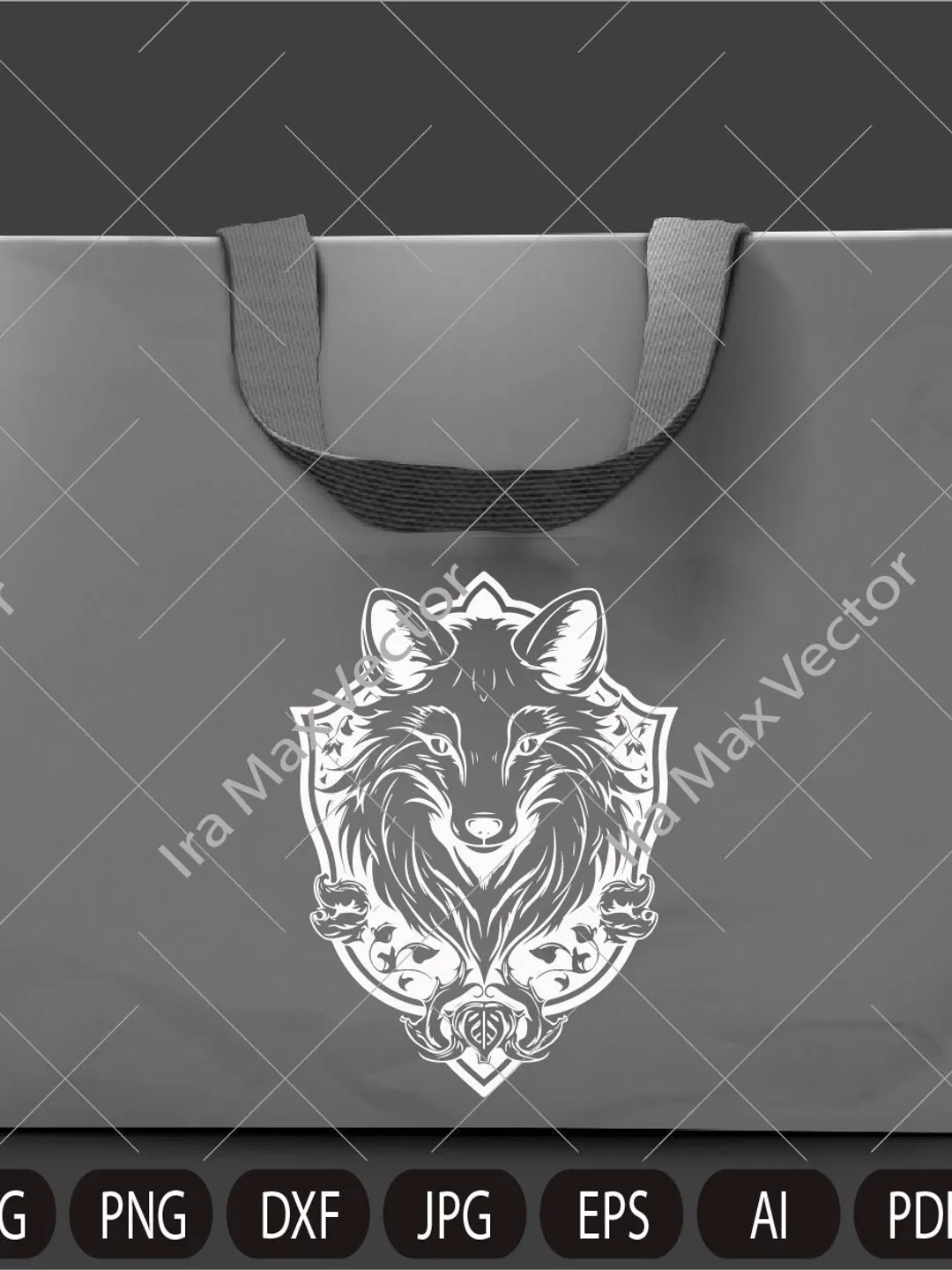FOX Face svg /Fox heraldic svg/Fox coat of arms/Fox shield/ Fox Head ...