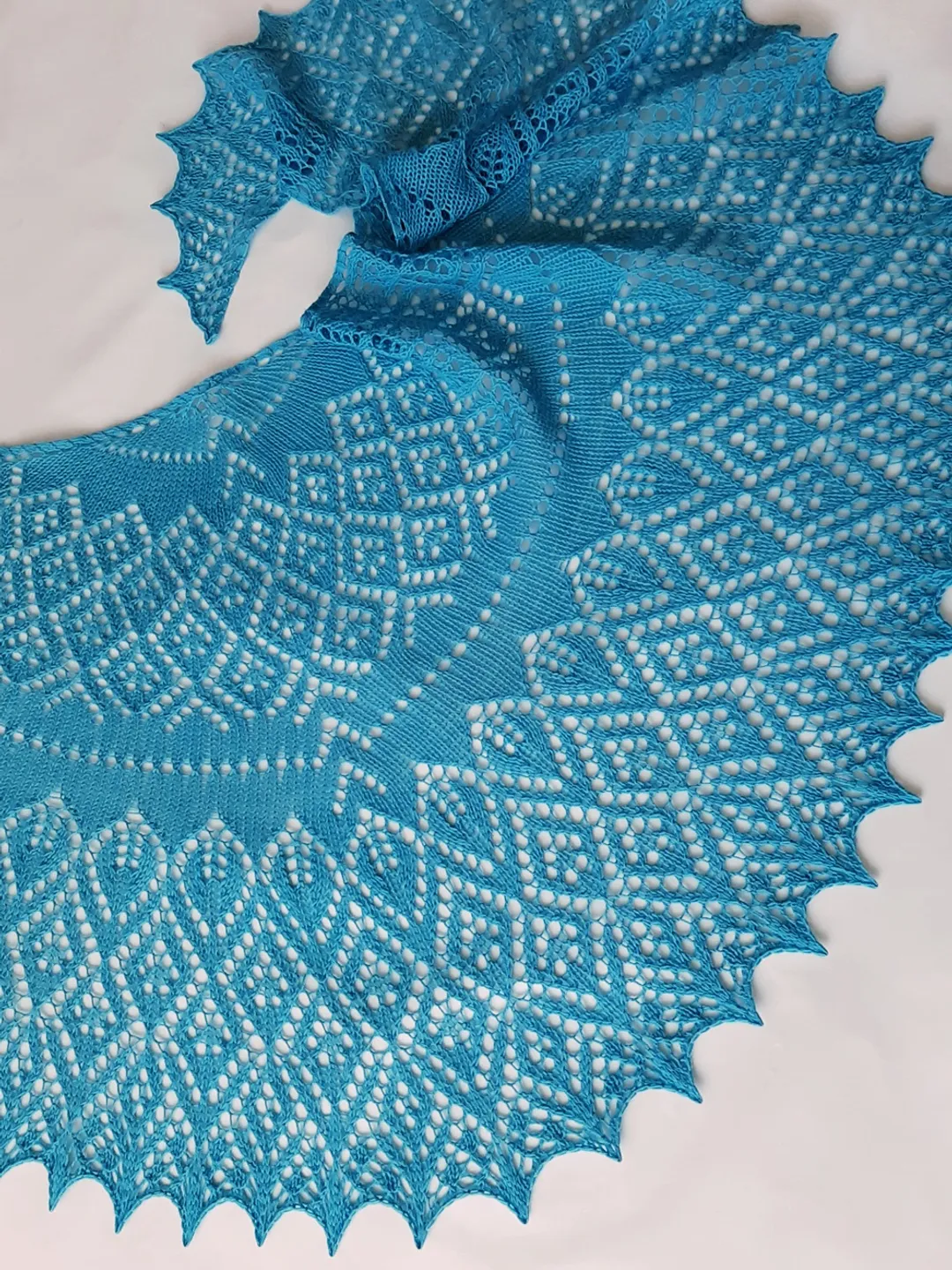 Iberis Fichu Knitting Pattern Small Crescent Shawl
