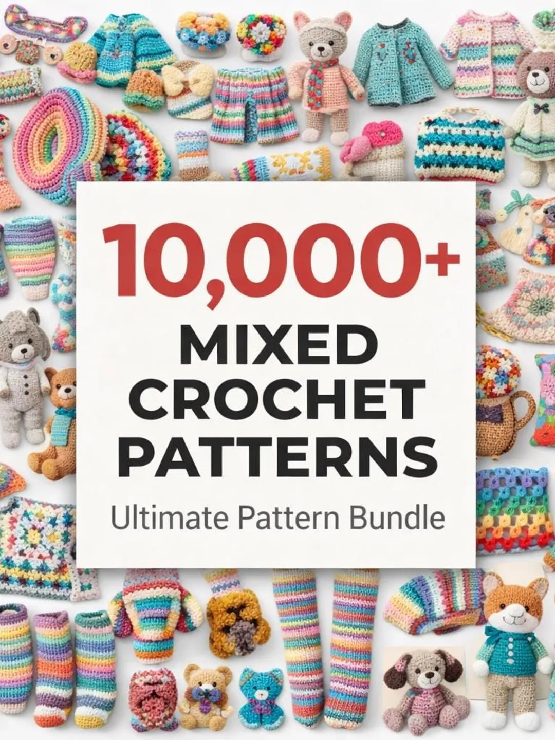 Crochet Patterns Mega Bundle, 10,000+ Amigurumi Patterns, Toys ...