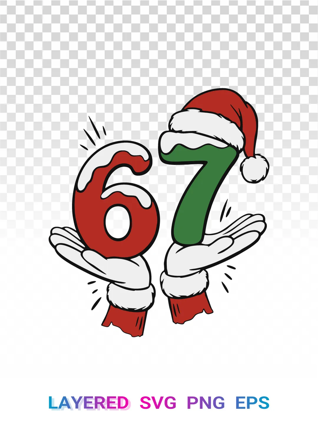 Funny Santa SVG, 67% Nice Christmas PNG, Holiday Humor Clipart