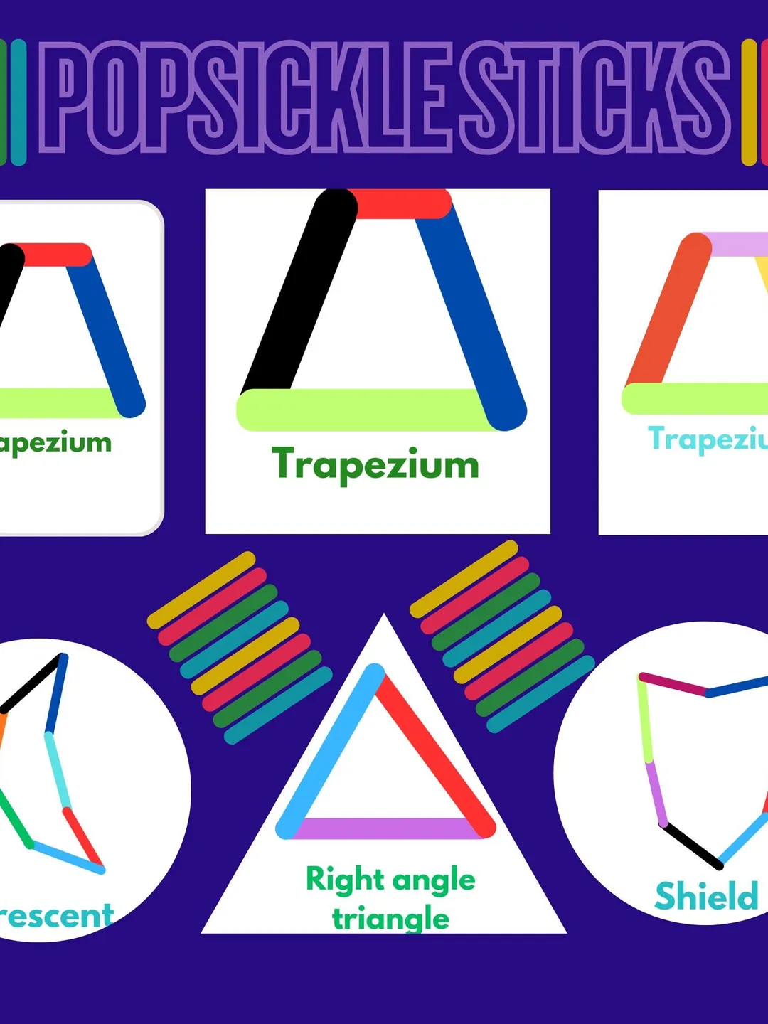 Printable Popsicle Stick Shapes Activity | Montessori-Inspired Toddler ...