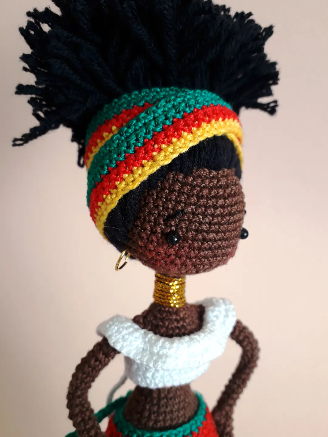 Pattern African Doll, Pattern Crochet African doll, Pattern Black Doll